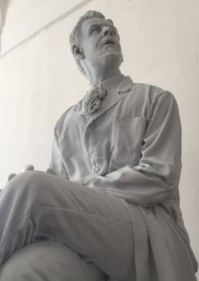 Esposizione dell'opera in marmo (Stefano Zuech) di Luigi Prevedel. Dall ...